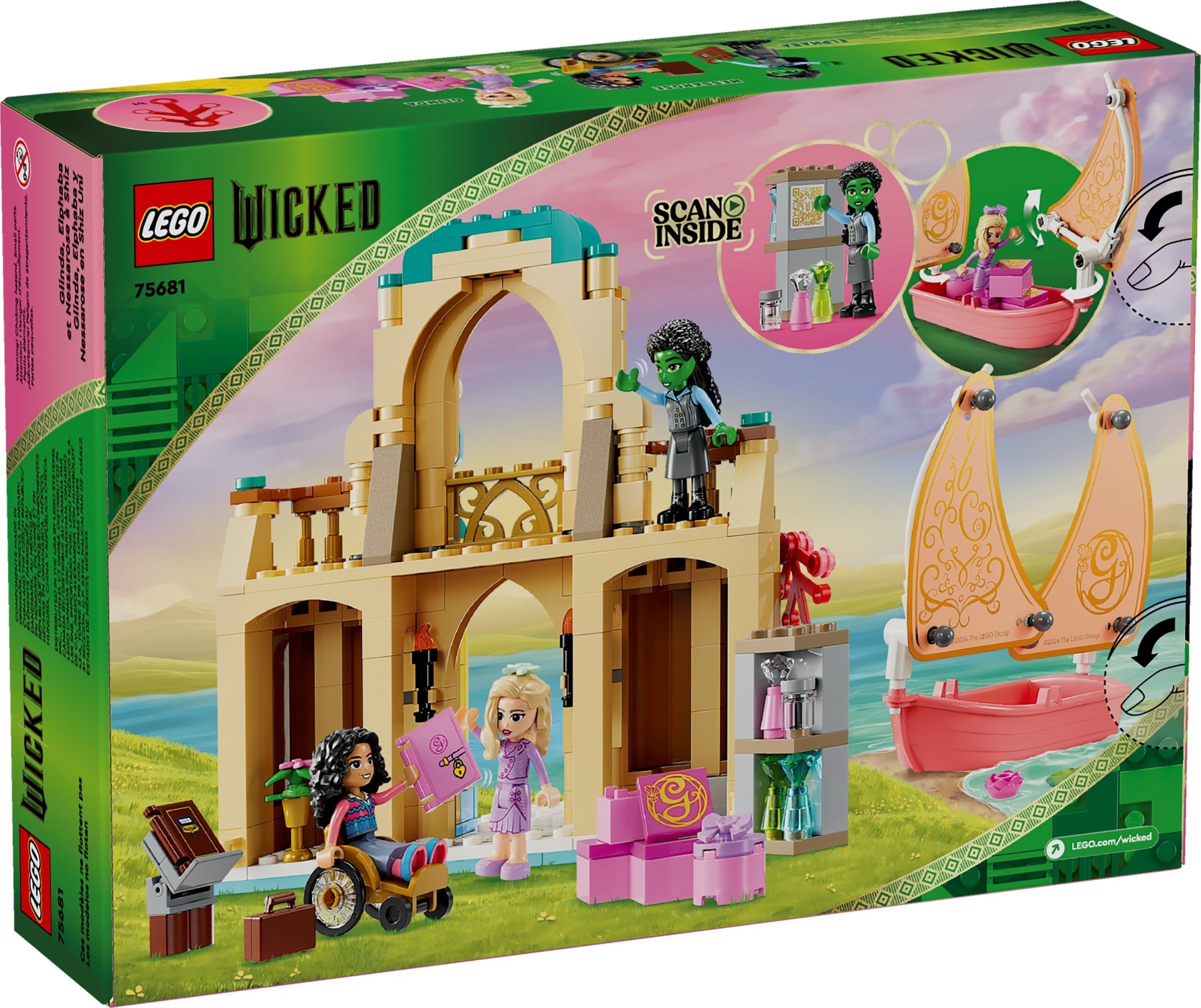 LEGO Wicked Glinda Elphaba en Nessarose op Shiz University 75681 ...